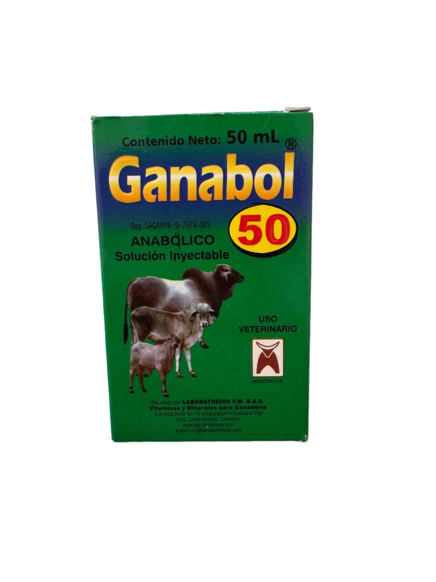 Ganabol 50% Iny. 50ML – MELO Agropecuario