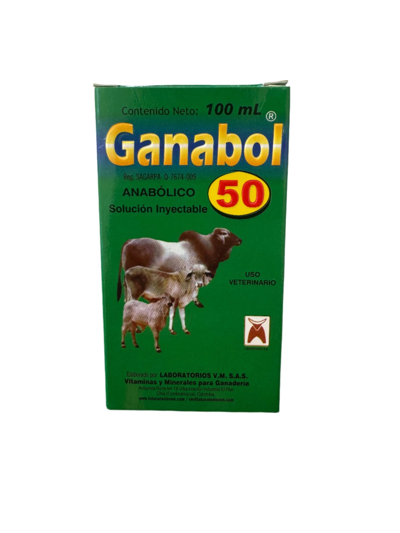 Ganabol 50% INY. 100 ML – MELO Agropecuario