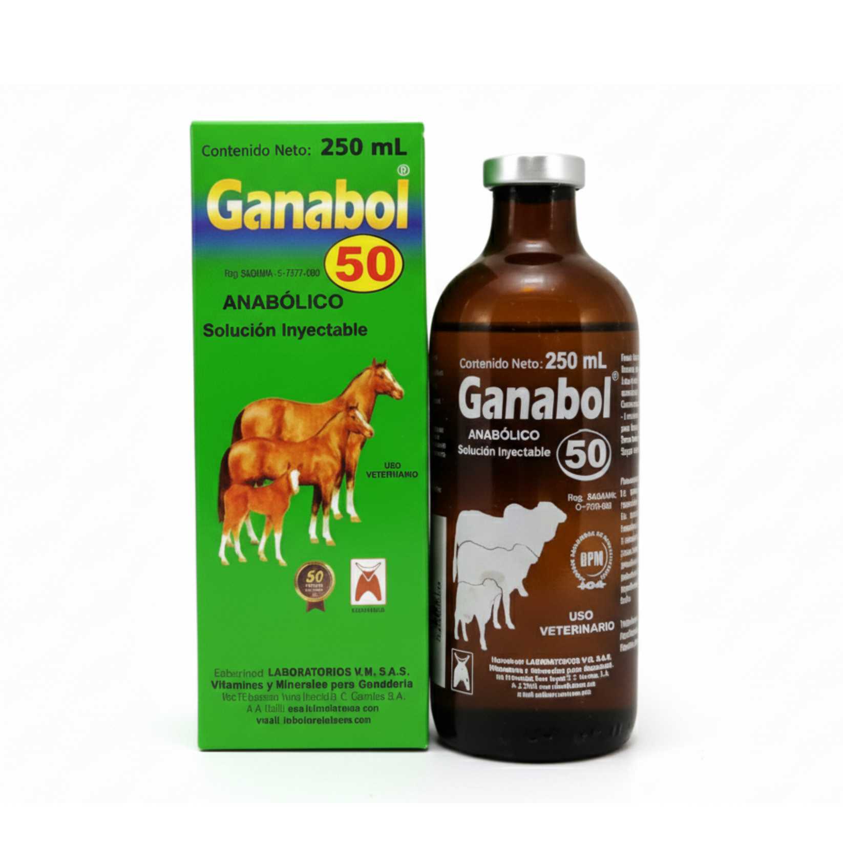 Ganabol 50 Mg x 250 ML – MELO Agropecuario