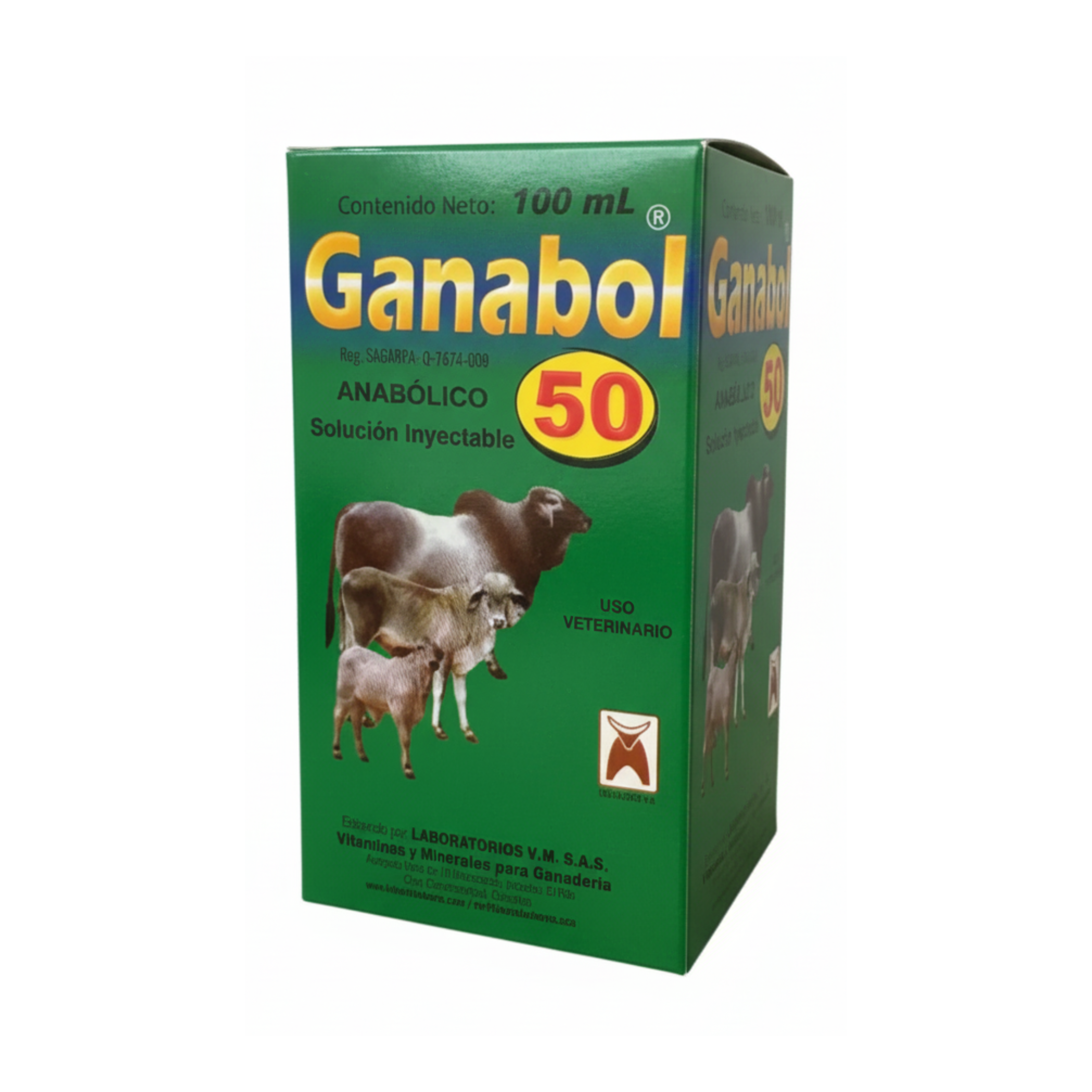 Ganabol 50% INY. 100 ML – MELO Agropecuario